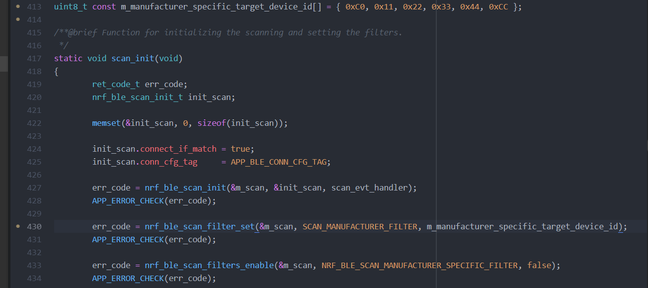 How to use the BLE Scanning filters on the Connection Request – JimmyIoT