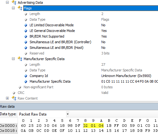 Advertising Payload format on BLE – JimmyIoT
