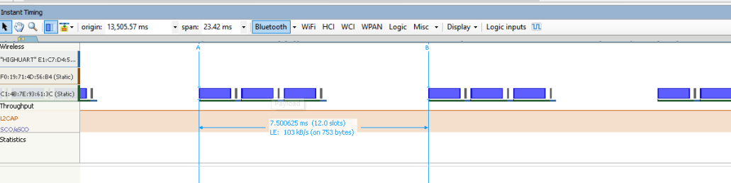 How to configure the number of packets per every BLE connection ...